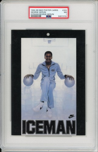 1984-85 Nike Poster Cards George Gervin #202 Iceman POP 1 PSA 7 | eBay