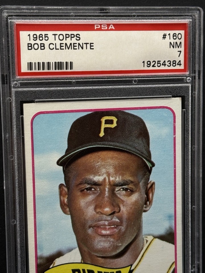 1965 Topps Bob Roberto Clemente Pittsburgh Pirates HOF PSA 7 NM #160 ...