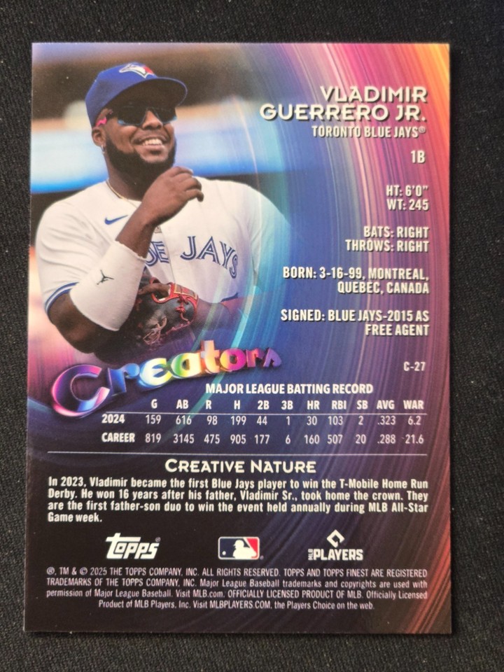 2025 Topps Finest Inserts - Arrivals - Creators - Debut - Pick 'Em and ...