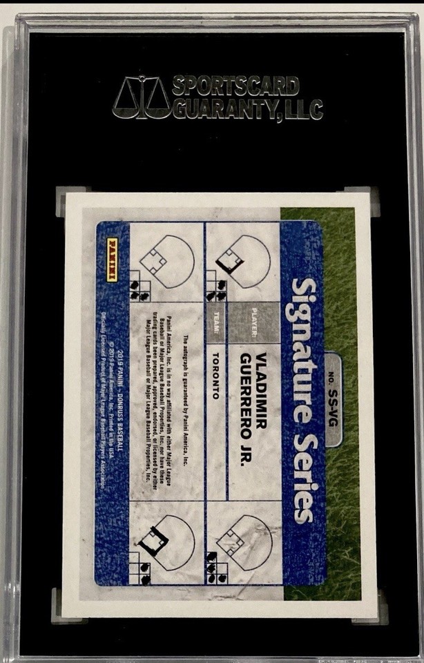 2019 Donruss Vladimir Guerrero Jr. Signature Series SGC 9.5 w/10 AUTO ...