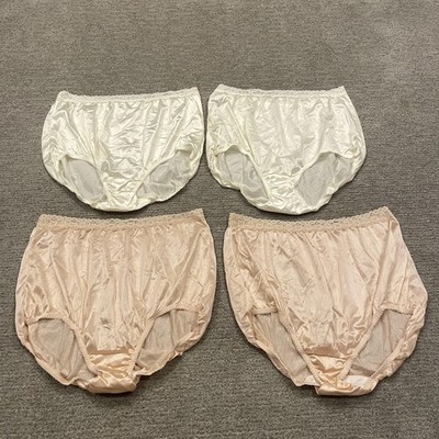 Vintage Warners Perfect Measure Panties Lot Womens 9 Silky Nylon Shiny ...