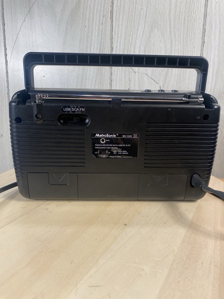 MetroSonix Vintage Radio MS-1229 MP3/FM/SCA Receiver Very Rare | eBay