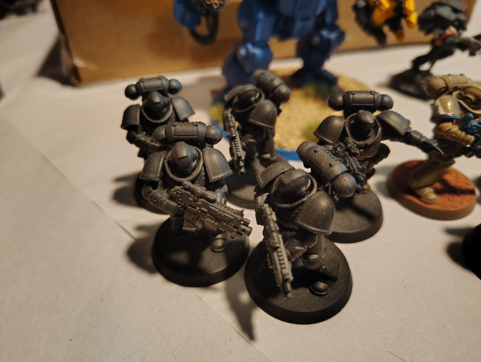 Warhammer 40k Kayvaan Shrike, Redemptor Dread, And x15 Space Marines ...
