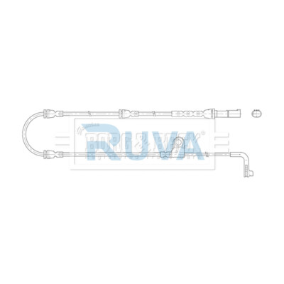 Fits BMW X5 X6 3.0 D 4.8 Ruva Front Brake Pad Wear Sensor #2 ...