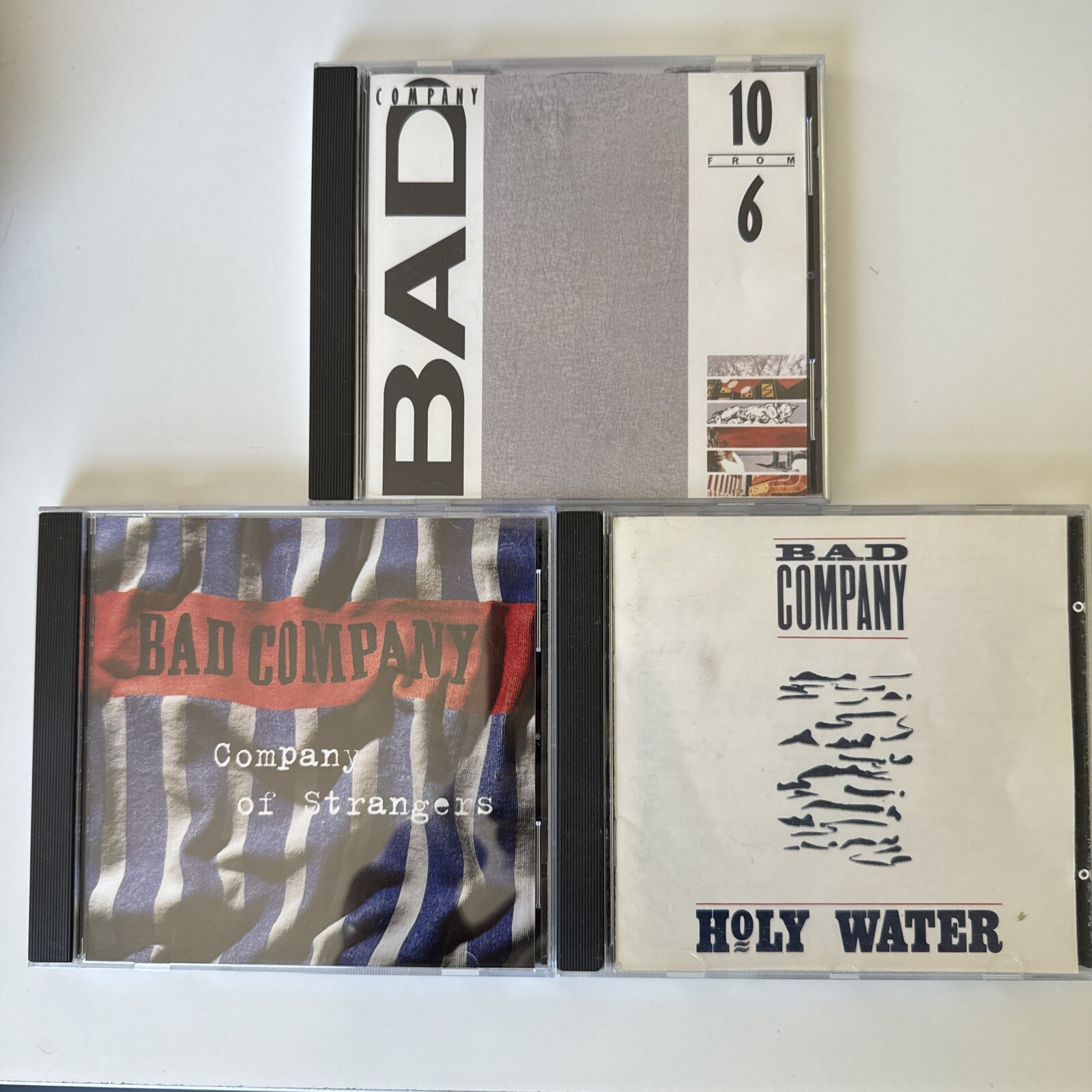 Bad Company 3 CD Lot - Holy Water, Company Of Strangers, 10 From 6 ...