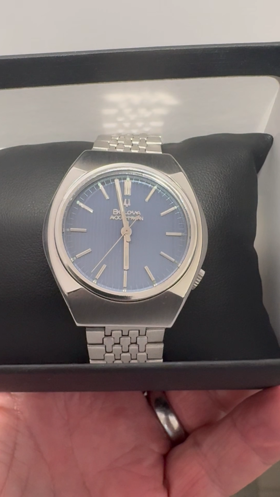 Bulova Accutron 218 Watch N2 Blue Dial Serviced Restored -Bulova ...