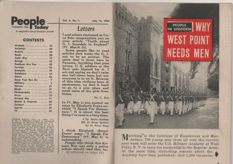 People Today Magazine July 14 1954 Ava Gardner Cover Casey Stengel ...