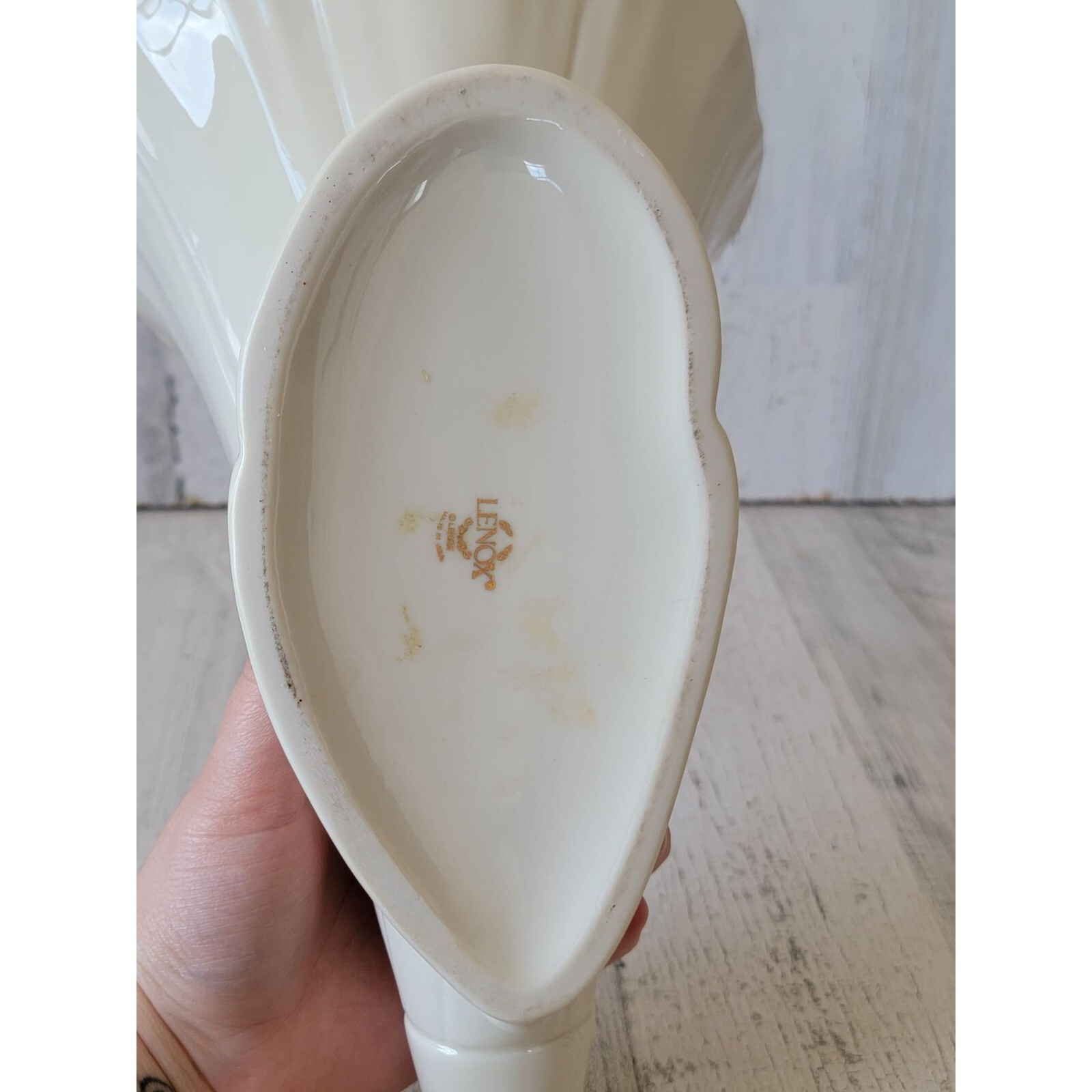 Lenox Cornucopia special vase fall home decor harvest ivory | eBay
