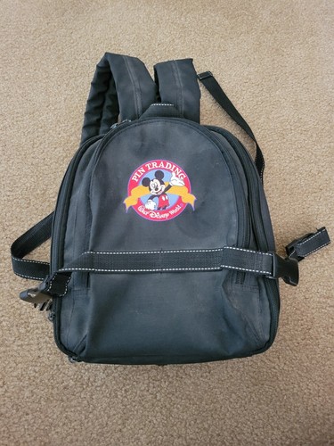 Walt Disney World Pin Trading Backpack Bag Black Lightly Used | eBay