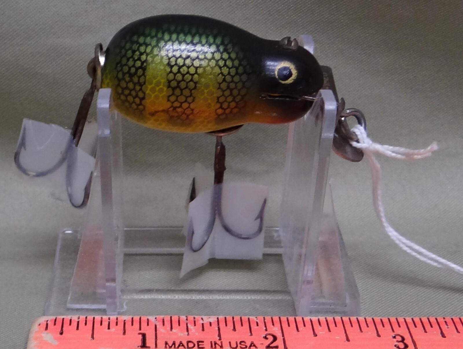 CCB Tiny Tim Fishing Lure, 1 3/4 In., #6401, Painted Eyes, C. 1948 ...