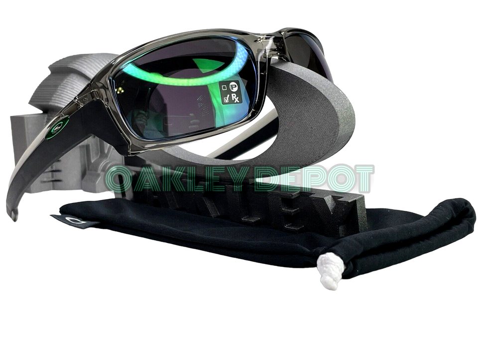🕶️ OAKLEY STRAIGHTLINK 009331 GREY INK/PRIZM JADE SUNGLASSES (176) | eBay