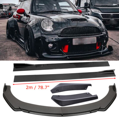 For Mini Cooper Paceman Carbon Fiber Front Bumper Spoiler / Side Skirt ...