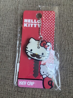 HTF NIP 2011 Sanrio Loungefly Hello Kitty Mustache Key Cap | eBay