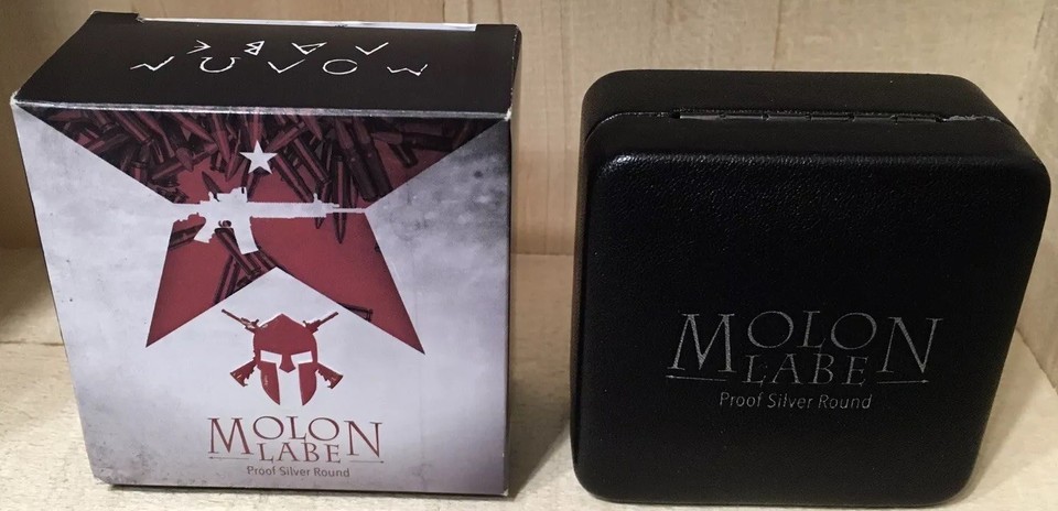 ULTRA-RARE INFOWARS .999 SILVER 1 Oz PROOF “MOLAN LABE” ROUND/371 OF ...