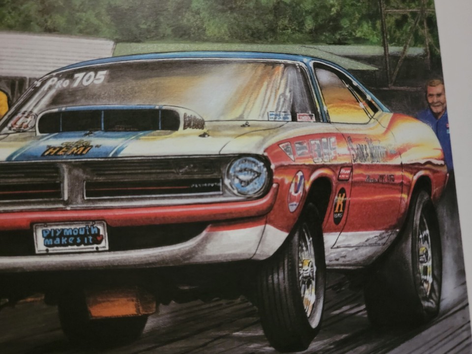 Ronnie Sox Grumpy Jenkins PRO STOCK PIONEERS Drag Race Art Print Tim ...