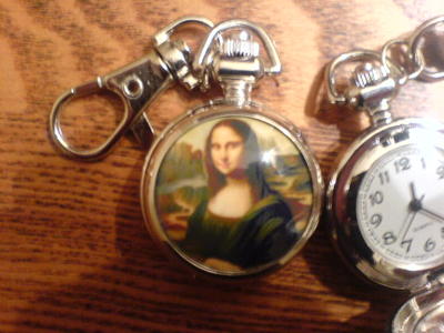 Mona Lisa Clip On Pocket Watch Montre Mona Lisa | eBay