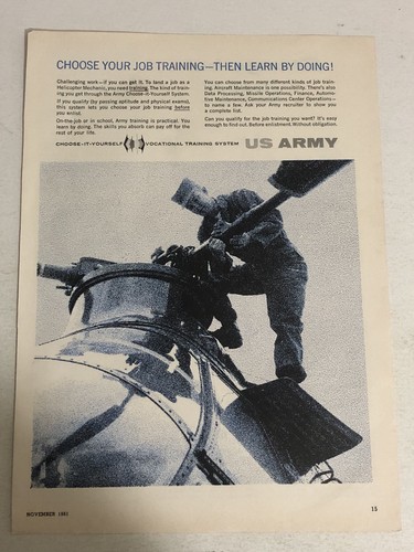 1961 United States Army Print Ad Advert pa8 | eBay