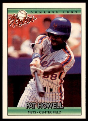 1992 Baseball Donruss The Rookies Pat Howell Rookie New York Mets #55 ...