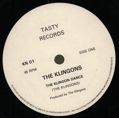 Klingoni Danza Klingon 7" Vinile Regno Unito KN01 | eBay