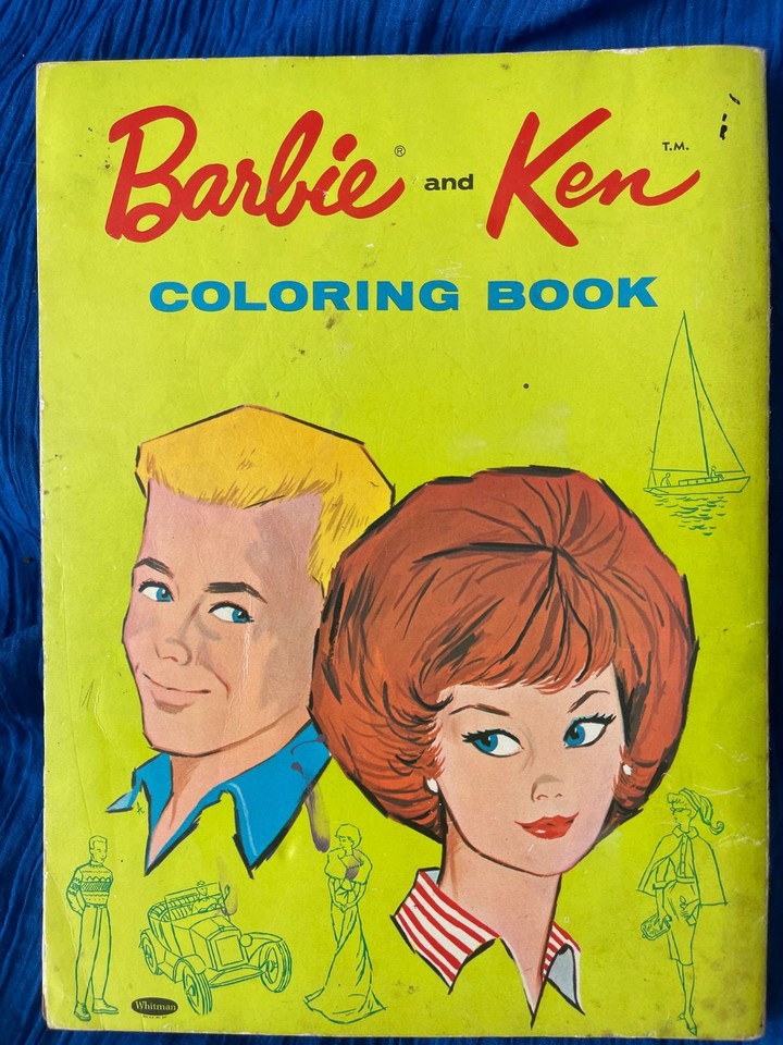 Vintage Barbie and Ken coloring book | eBay