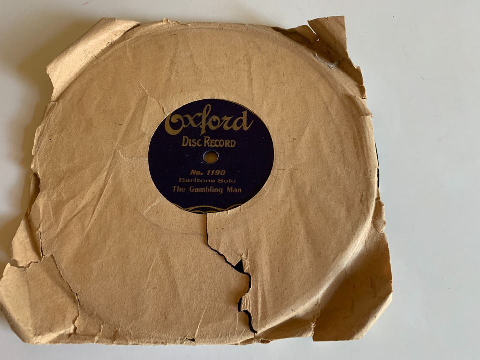 Three 7-inch Shellac Single-Sided Oxford Disc Records 1906-1916 Tested ...