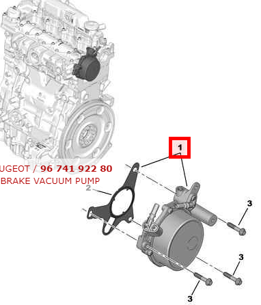 CITROEN Peugeot 1.2 THP Euro 6 Vacuum Pump 9812133880 for sale online ...