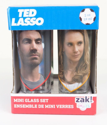 Ted Lasso Team Lasso Mini 2oz. Glass Set of 4 New in Box | eBay