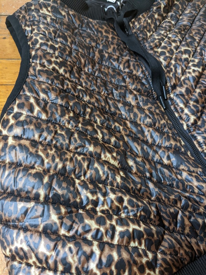 Calvin Klein Performance Cheetah Cropped Vest Size Large NWOT | eBay