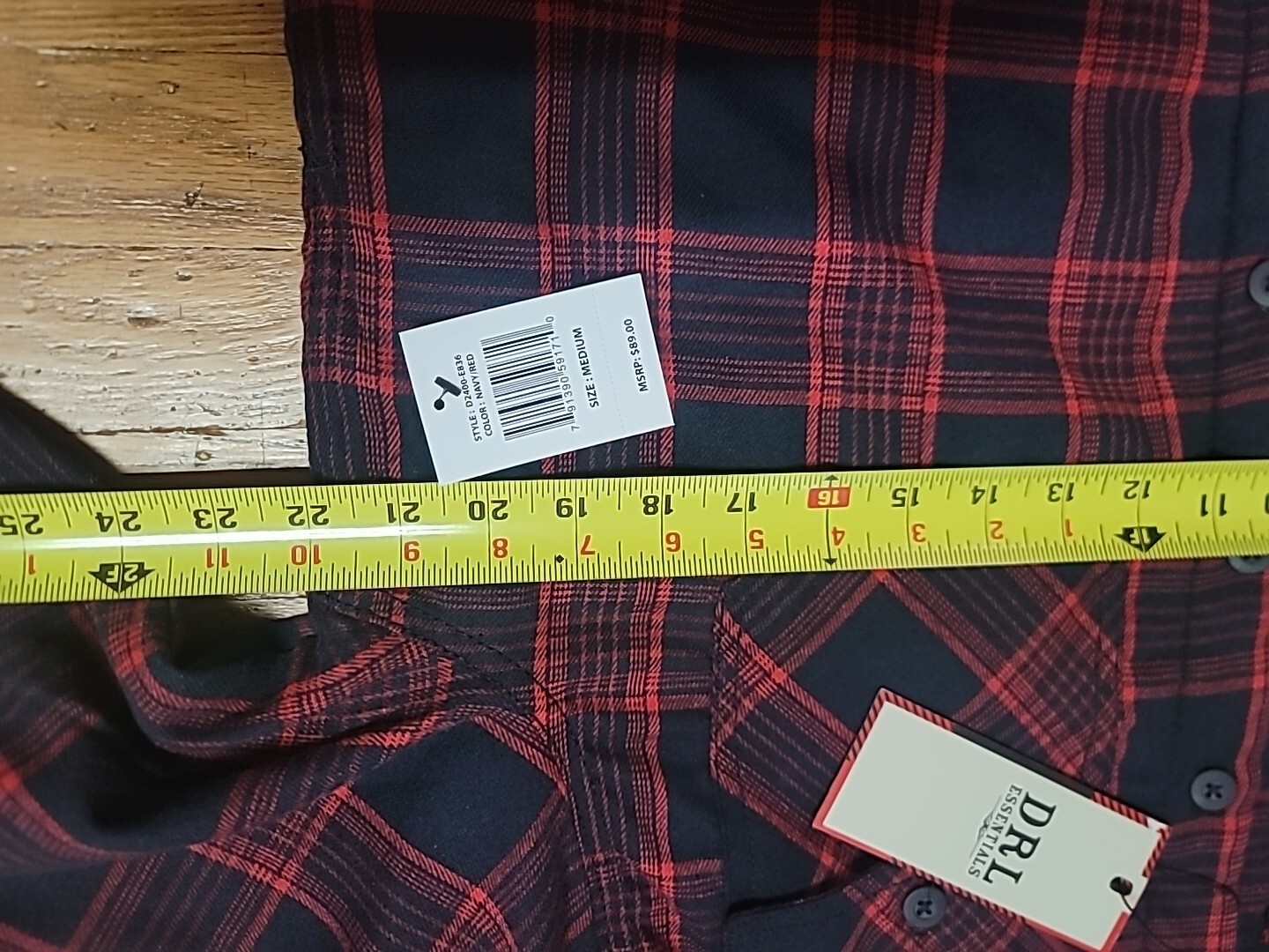 DRL Essentials Mens Sz M Flannel Sherpa Hoodie Shirt Long Sleeve MSRP ...