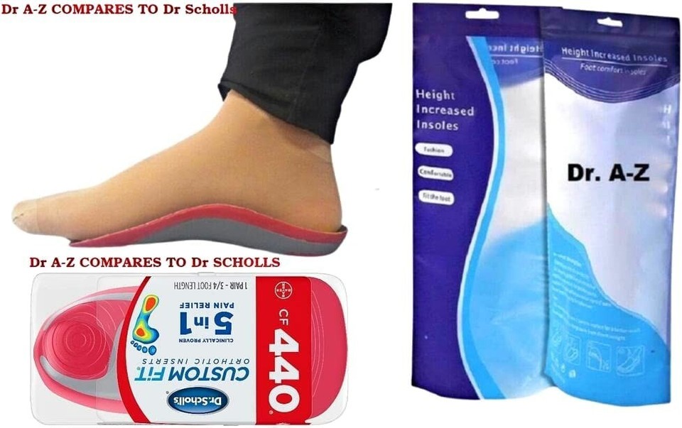 Dr. A-Z Custom Fit Orthotic Inserts Insoles Compatible CF430 CF320 ...