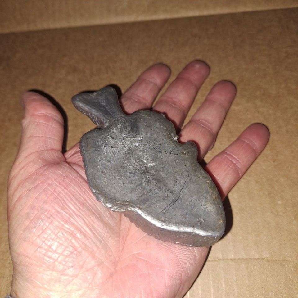 Lead Fish Casting Mold Paperweight 1 lbs 10 Oz Homemade stinkers jigs ...