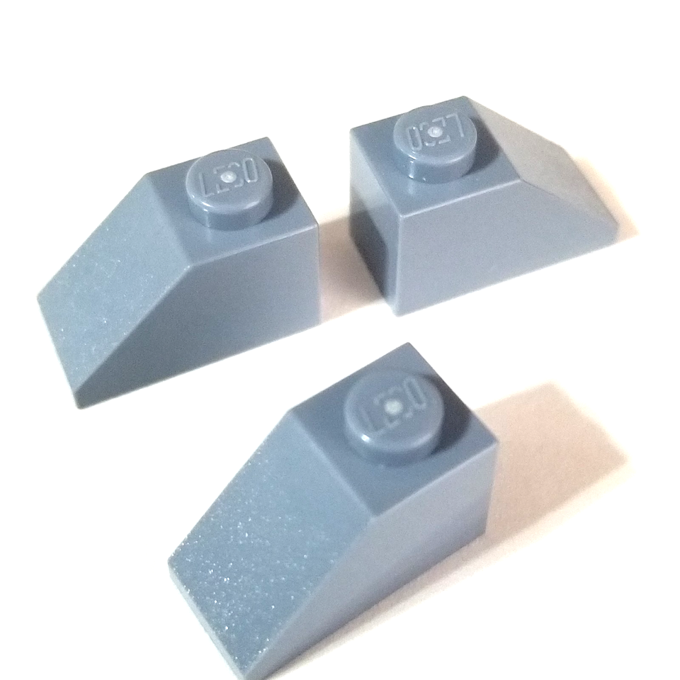 LEGO Sand Blue 1x2 Slope (45°) 3040 / 6270 Brick Block Parts Pieces LOT ...