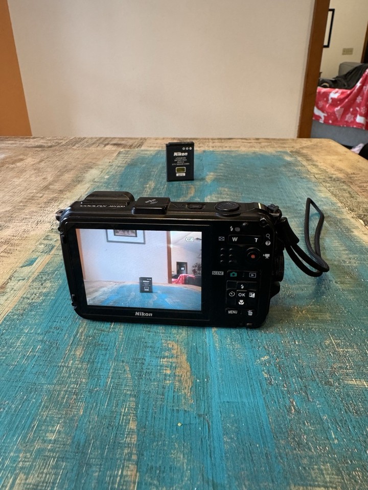 Nikon COOLPIX AW100 Orange 16MP Waterproof Shockproof GPS Camera | eBay