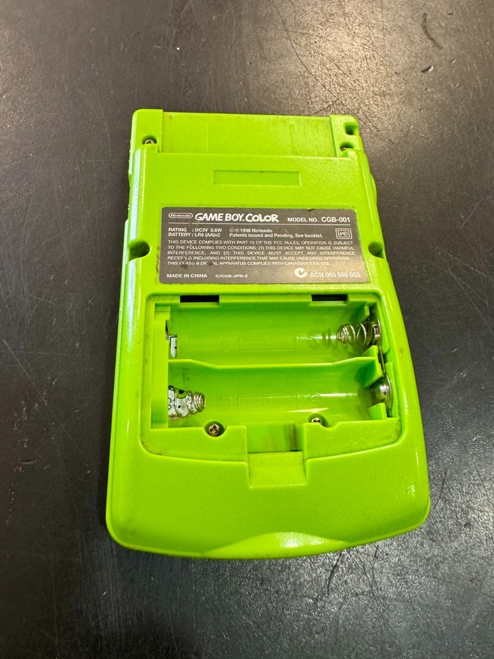 Nintendo Game Boy Color GBC Kiwi Lime Green Handheld Console CGB-001 ...