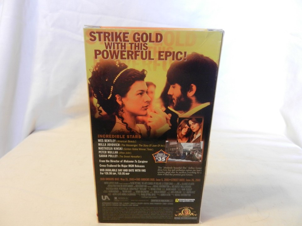 The Claim (VHS, 2001) Wes Bentley Milla Jovovich, Peter Mullan ...