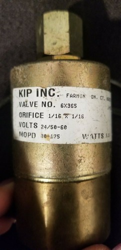 KIP INC SOLENOID VALVE NO. 6X365 | eBay