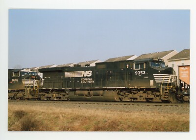 Norfolk Southern (NS) Locomotive C44-9W #9353 ORIGINAL 4x6 Color Photo ...