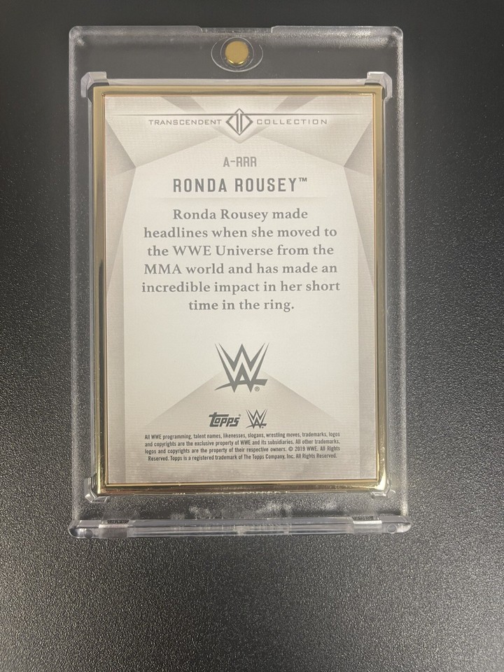 2019 Topps Transcendent WWE Ronda ROUSEY AUTO /15 UFC MMA | eBay