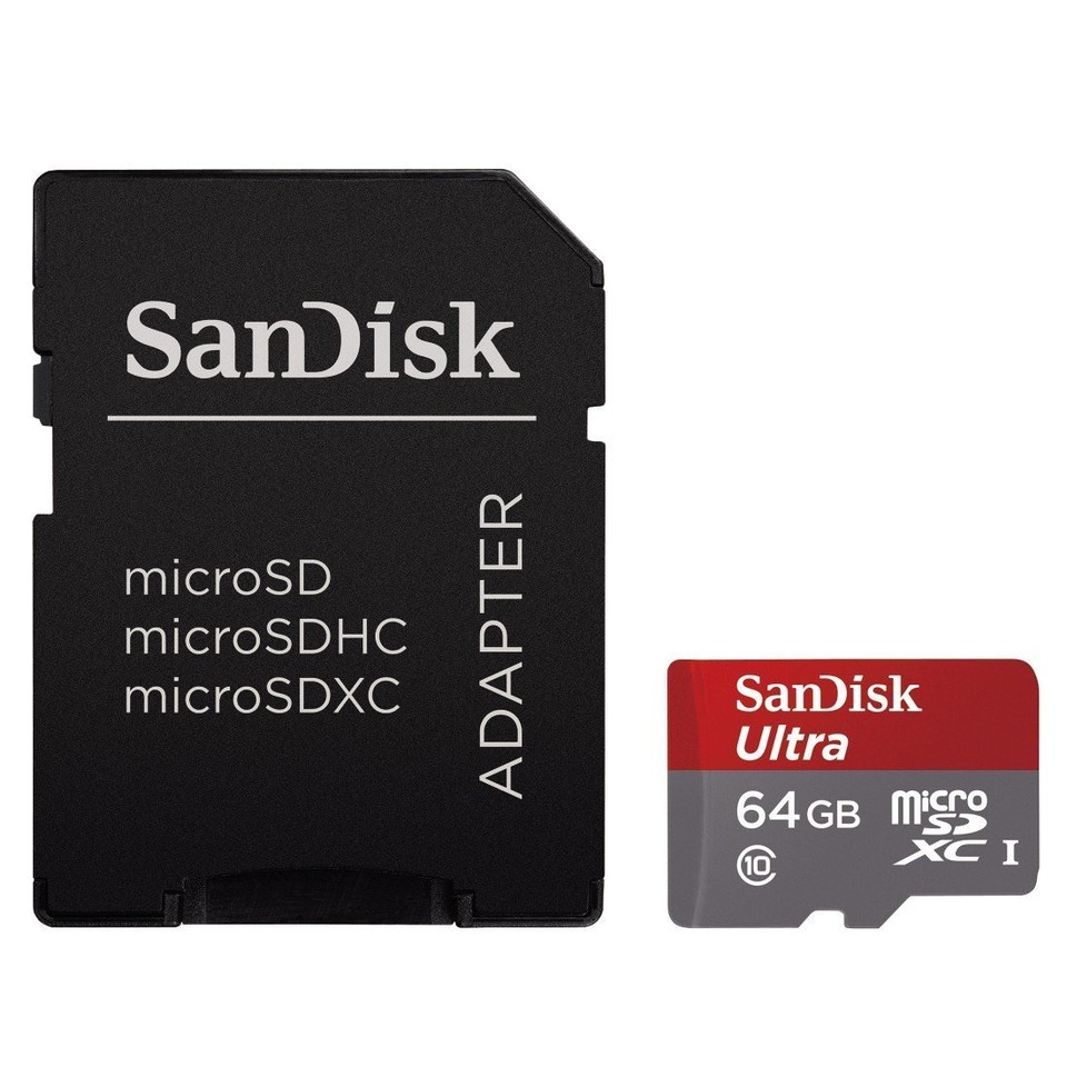 SanDisk Mobile Ultra 64GB micro SDXC SD XC C10 Card 48MB/s SDSDQUAN ...