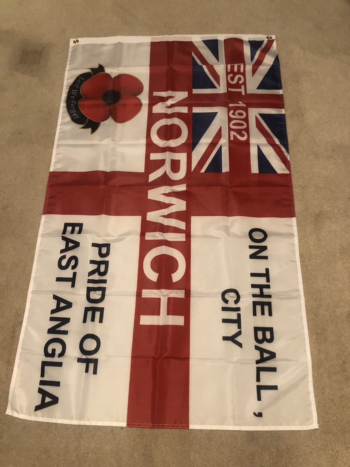 Norwich City Flag Norwich Flag 5ft by 3ft -norwich Football Flag Brand ...