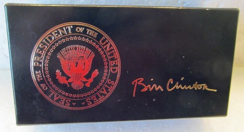 3 OFFICIAL BILL CLINTON PRESIDENTIAL GOLF BALLS-EACH BOXED AND A GIFT ...