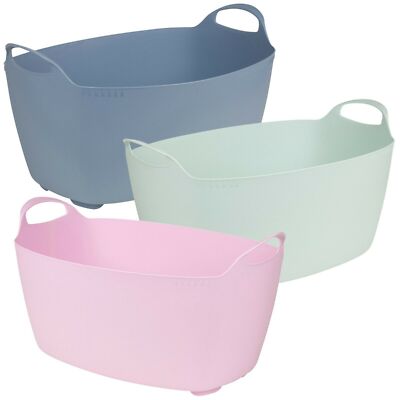 Heavy Duty Flexi Tub Trug Garden Animal Feed Bucket Flexible Home ...