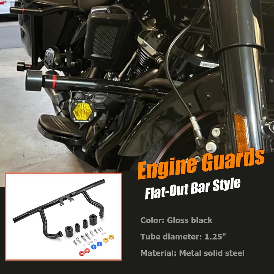 2024 Road Glide Flat-Out Front Rear Crash Bar for Harley Davidson Road ...
