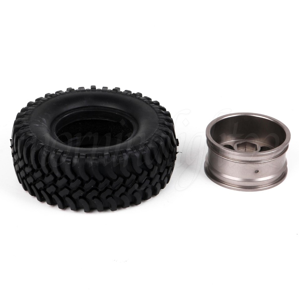 4PCS 1.9'' 100MM Tire&Metal 7 Spokes Wheel Rim for RC1:10 Crawler Gery ...