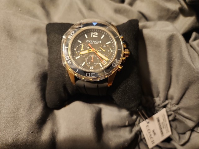 COACH Coach Watch KENT 14602564 Men s Black Chronograph Parallel Import ...