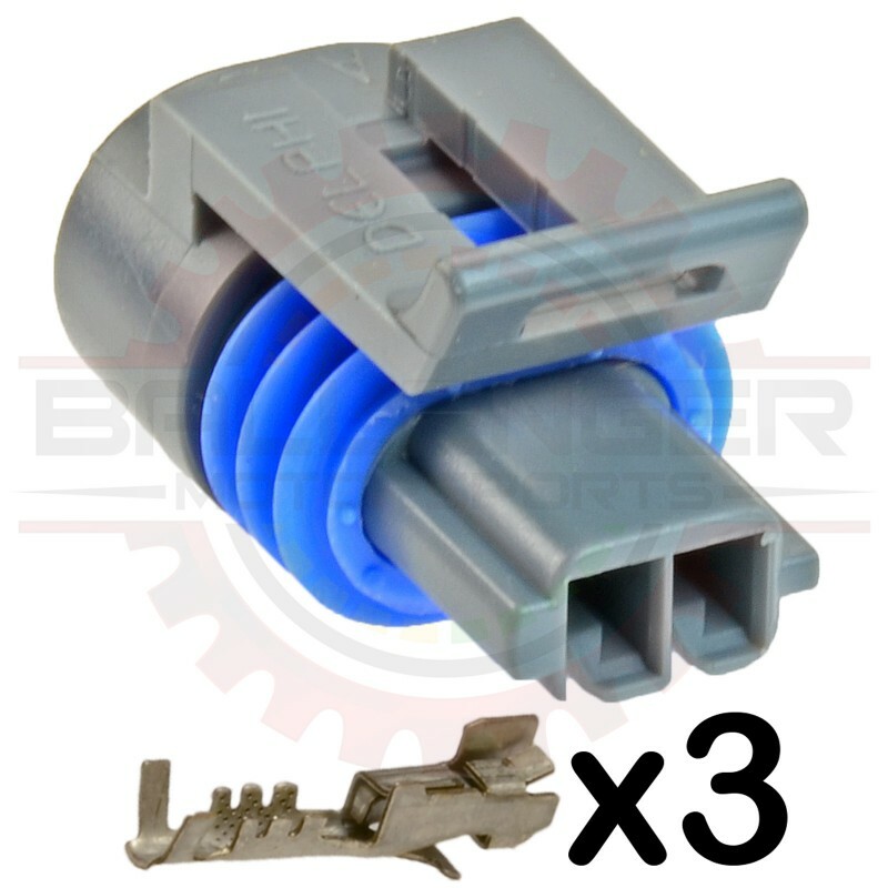 For GM Delphi / Packard - 2 way IAT / MAT / ACT Sensor Connector Kit | eBay