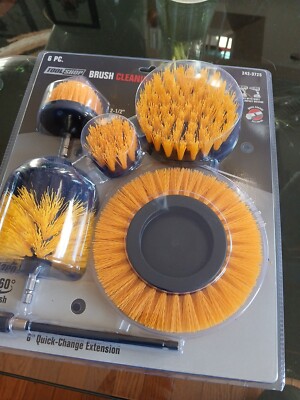 TOOL SHOP 6pc Medium Bristle Brush Cleaning Kit -For Cleaning Rough ...