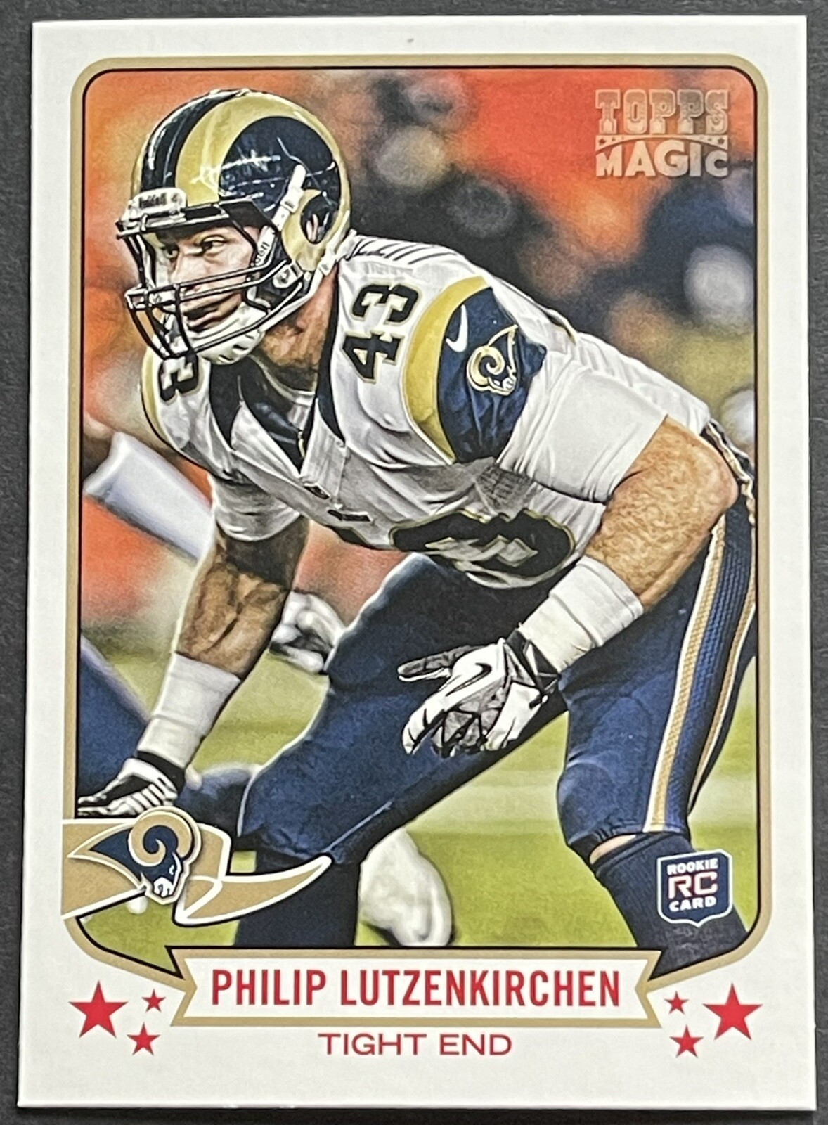2013 Topps Magic Football Card #164 Philip Lutzenkirchen Rookie | eBay