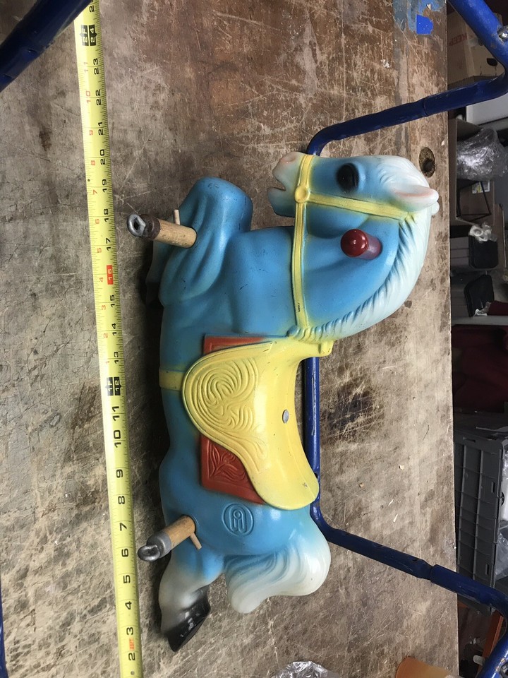 Vintage Horse Ride-On Spring Rocking Bouncy Toy Plastic | eBay