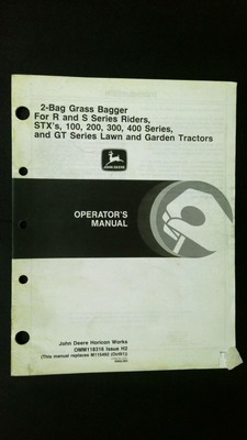 John Deere 2-Bag Grass Bagger Operator's Manual for Lawn Tractors | eBay